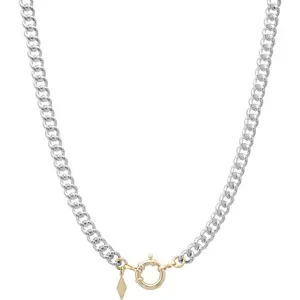 ELLIOT YOUNG Two-tone Chain Necklace With Sailor Lock - Silverold