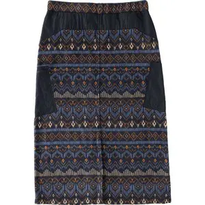 KAVU Relaxed Fit Fleece Skirt - Chalet Holiday