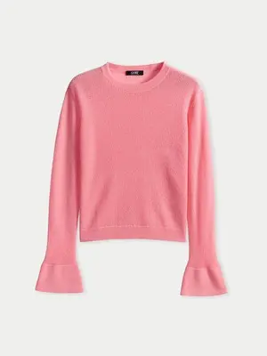 Gobi Cashmere Bell-sleeve Sweater