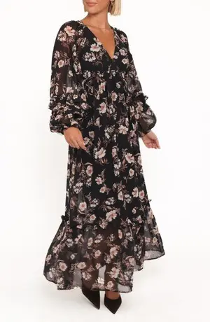 Long Sleeve Floral Maxi Dress