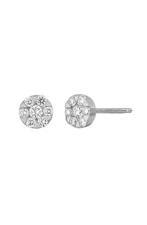 Bony Levy Mika Pavé Diamond Stud Earrings - 18k White Gold
