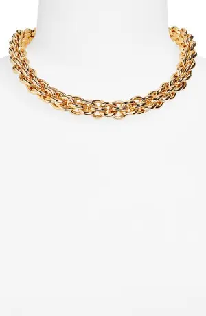 OPEN EDIT Interlocking Link Collar Necklace