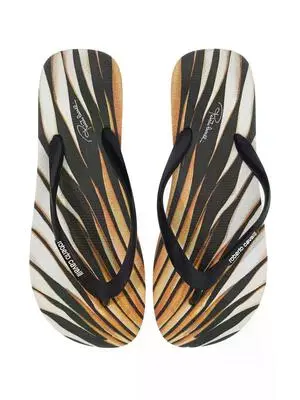 Roberto Cavalli Printed Flip-flops