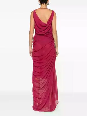 Giuseppe Di Morabito Floral-appliqué Ruched Dress