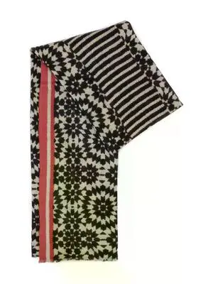 ME & K Geometric-pattern Cashmere Scarf