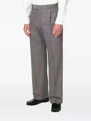 PT TORINO Herringbone Pleated Trousers