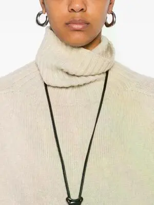 Eric Bompard Cashmere Roll Neck Raglan Sleeve Sweater - Neutrals
