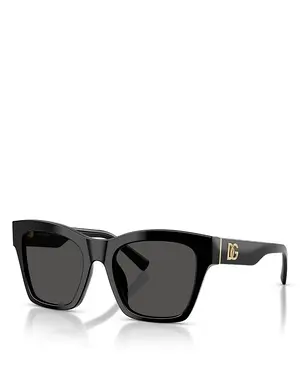 Dolce & Gabbana Square Sunglasses, 53mm - Black