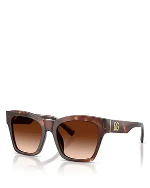 Dolce & Gabbana Square Sunglasses, 53mm - Brown Gradiant