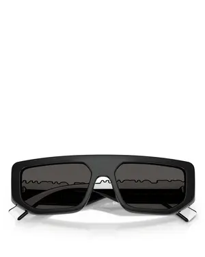 Dolce & Gabbana Rectangular Sunglasses, 56mm