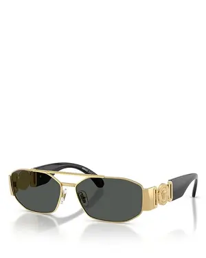 Versace 58mm Aviator Sunglasses - Gold