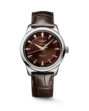 LONGINES Conquest Heritage 38mm Watch - Brown/brown