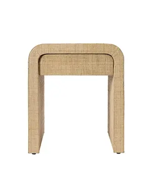 JAMIE YOUNG CO. Montecito 1-drawer Raffia Side Table - Natural