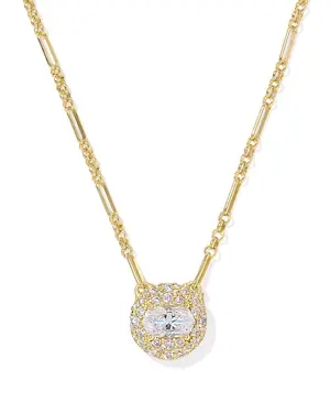 Kendra Scott Bella Crystal Pendant Necklace - Gold