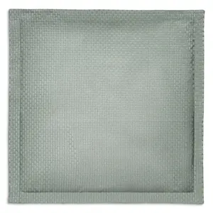 DEA LUXURY LINENS Villa Seta Cotton-silk Matelasse Euro Sham - Aqua