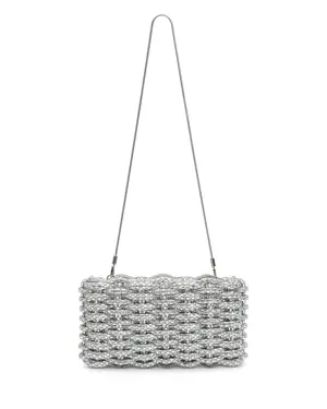 Simkhai Morgan Woven Beaded Clutch