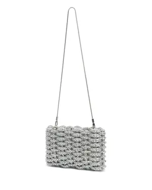 Simkhai Morgan Woven Beaded Clutch