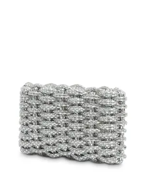 Simkhai Morgan Woven Beaded Clutch