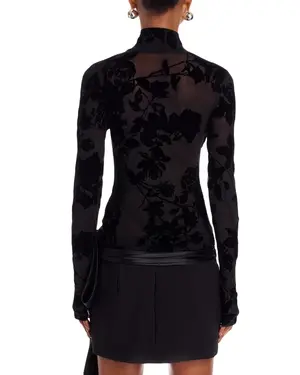 AFRM Zadie Rose Mesh Top