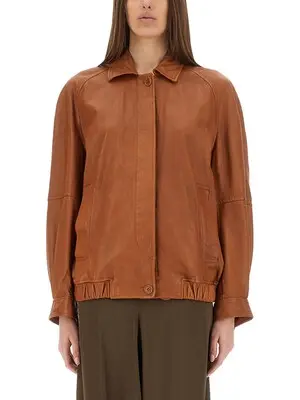 SALVATORE SANTORO Leather Jacket - Buff