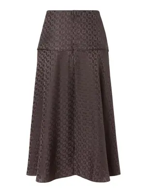 Fendi Ff Silk Skirt