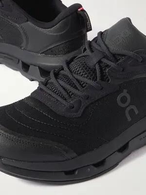 On Zendaya Cloudzone Moon Rubber-trimmed Mesh Sneakers - Black