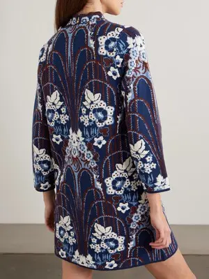 Cara Cara Vicky Embellished Jacquard-knit Wool-blend Jacket