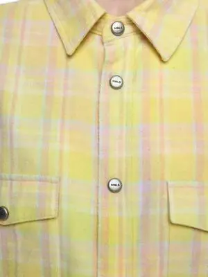 MAINLESS Flap Pocket Button-up Shirt - Yellow