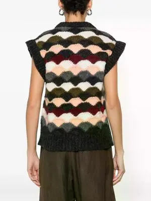 Alanui Chevron Knitted Vest