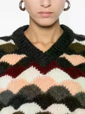 Alanui Chevron Knitted Vest