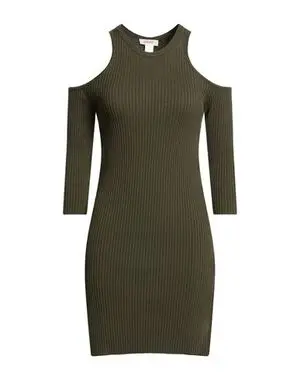KONTATTO Ribbed-knit Mini Dress - Green
