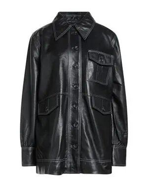 MUUBAA Leather Buttoned Jacket