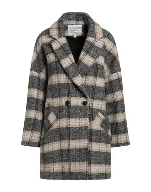 Ba&sh Tartan Flannel Double-breasted Coat