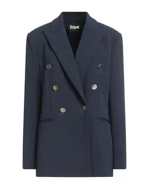 Liu Jo Double-breasted Blazer With Lapel Collar - Blue