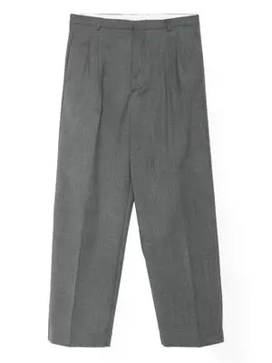 AMARANTO Pleat-detail Trousers
