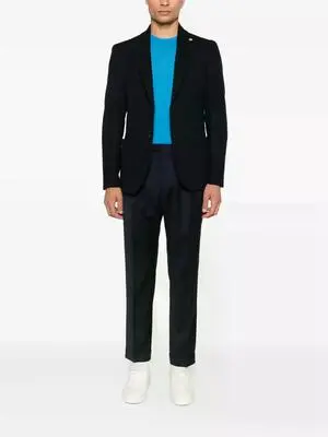 MANUEL RITZ Herringbone-weave Single-breasted Blazer