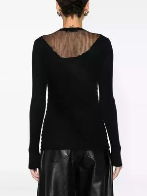 TWINSET Sheer-panel Knit Top