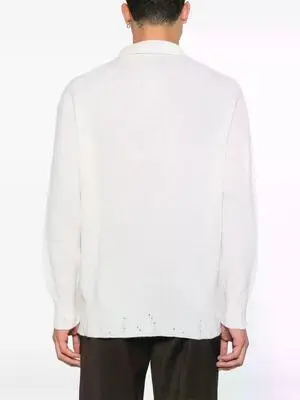 AMARANTO Half-buttoned Sweater