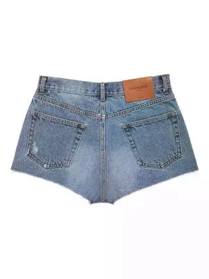 MAINLESS Frayed Denim Shorts