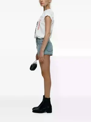 MAINLESS Denim Mini Shorts
