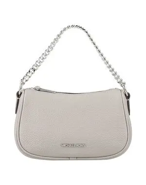 Michael Kors Pebbled Leather Handbag With Detachable Shoulder Strap - Grey