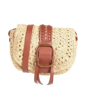 Ba&sh Raffia Saddle Crossbody Bag