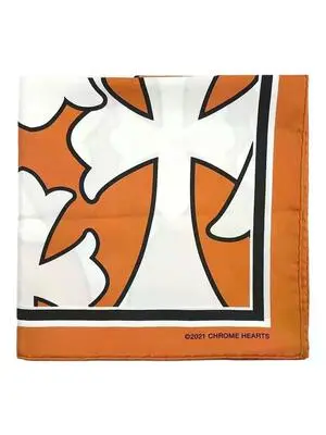 Chrome Hearts Cross-logo Silk Scarf