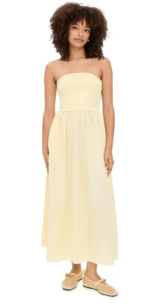 Playa Lucila Strapless Combo Midi Dress