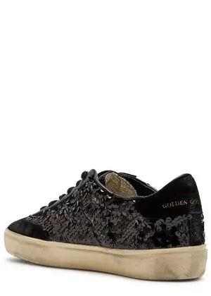 GOLDEN GOOSE Soul Star Sequin-embellished Leather Sneakers