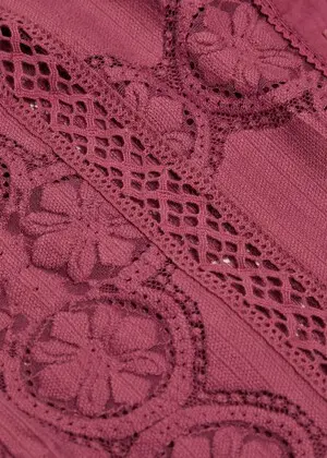 Free People Jae Lace-cutwork Cotton-blend Top