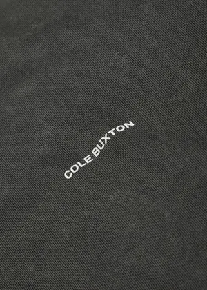 COLE BUXTON Logo-print Cotton T-shirt - Black