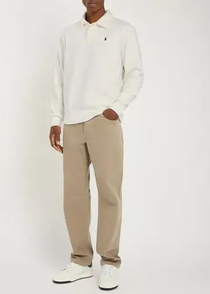 Polo Ralph Lauren Fleece Polo Jumper With Embroidered Designer Crest