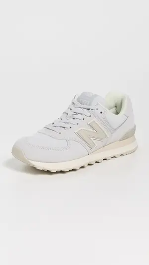 NEW BALANCE 574 Lace-up Sneakers - Grey/beige