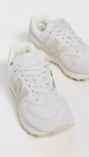 NEW BALANCE 574 Lace-up Sneakers - Grey/beige